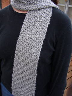 Ravelry: Diagonal Rib Knit Scarf pattern by Alicia Fleitas