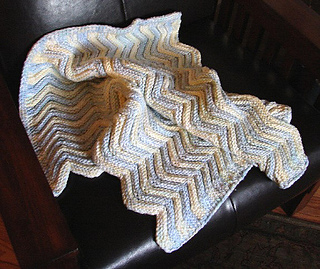 Ravelry: Easy Ripple Baby Blanket pattern by KnitList
