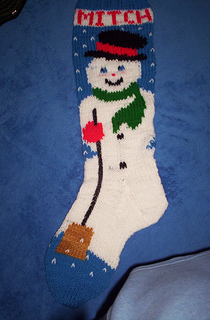 Ravelry: Snowman Christmas Stocking pattern by Mary Maxim