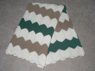 Ravelry: Knitted Zig Zag Afghan pattern by Columbia-Minerva