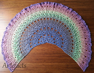 Ravelry: Peacock Shawl pattern by Artefacts Crochet Design