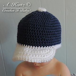 Ravelry: Crochet Baseball Cap Pattern - 4 Sizes pattern by Crochet It Baby