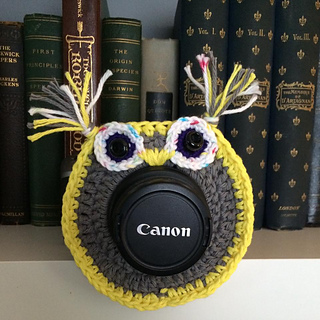 Ravelry: Owl Camera Lens Buddy pattern by Anita Elmore