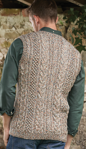 Ravelry: Aran & Tweed Men's Tank Top pattern by Pat Menchini