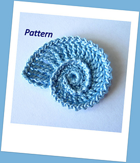 Ravelry: Sea Shell Applique Crochet Pattern pattern by GoldenLucyCrafts