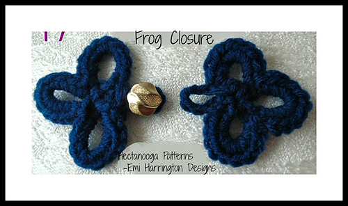 Ravelry: Frog closure buttons pattern by Emi Harrington