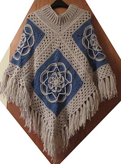 Ravelry: 4 Square Poncho pattern by Helen Shrimpton