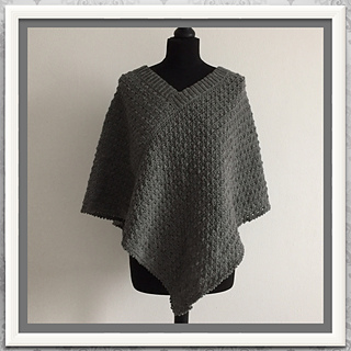 Ravelry: poncho with two rectangles pattern by Ingrid Geerings