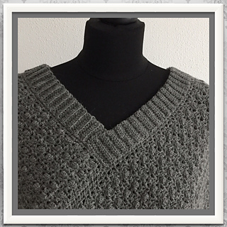 Ravelry: poncho with two rectangles pattern by Ingrid Geerings