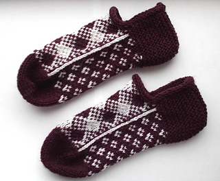 Ravelry: Shepherd's Plaid Slippers pattern by E.M. Puff