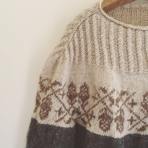 Finally finished my acorn sweater! : r/knitting