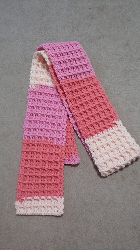 Ravelry: Waffle Stitch Crochet Scarf pattern by Fiber Flux / Jennifer ...