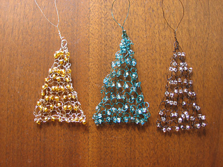 Ravelry: Wire Christmas Tree Ornament pattern by Jamie Hoffman