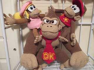 Ravelry: Diddy Kong (Mario, Nintendo, Donkey Kong, Monkey) pattern by ...