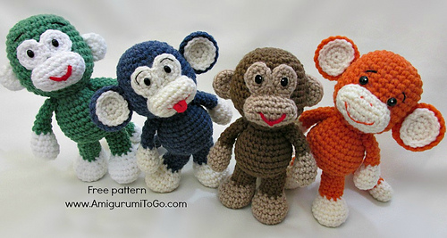 Ravelry: Little Bigfoot Monkey 2014 pattern by Sharon Ojala