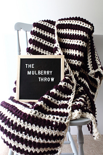 Ravelry: The Mulberry Throw pattern by Shehla Ahmed
