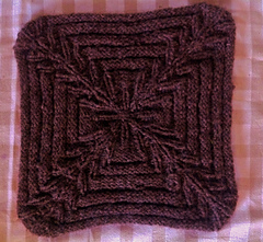 Ravelry: Square Knitted in the Form of a Cross pattern by The Dawn