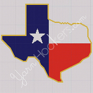 Ravelry: Texas State Shape Flag - Afghan Crochet Graph Chart pattern by ...