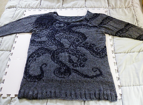 My Ridiculous Octopus Sweater is finally finished! : r/knitting