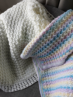 Ravelry: Crystal Waves baby blanket pattern by Lynley F