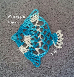 Ravelry: Crochet Pineapple Fish Bookmark pattern by Maria Merlino