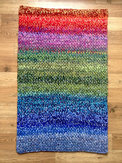 Ravelry: Linen Stitch Scrap Rug pattern by Pia Thadani