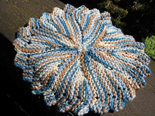 Ravelry: Knitted Round Dishcloth pattern by Mielke's Fiber Arts