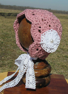 Ravelry: Lacy Shells Baby Bonnet pattern by Crochet by Jennifer