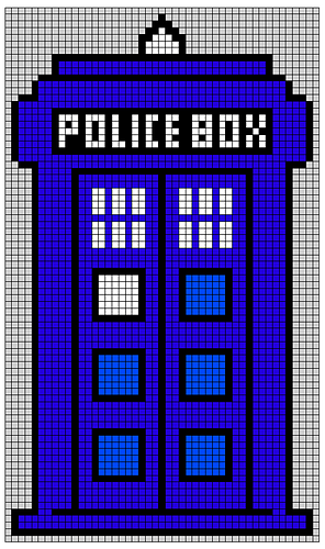 Ravelry: Doctor Who TARDIS-blanket pattern by kejsarinna Astrid