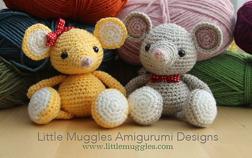 Ravelry: Buttons the Mouse pattern by Little Muggles