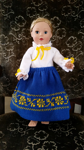 Ravelry: Italian folk dance costume pattern by Patricia Renwick