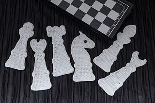 Ravelry: 077 Chess 6 bookmarks pattern by LittleOwlsHut