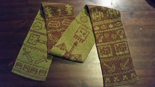 Ravelry: Minecraft Double Knit Scarf Chart pattern by Paige Helmer