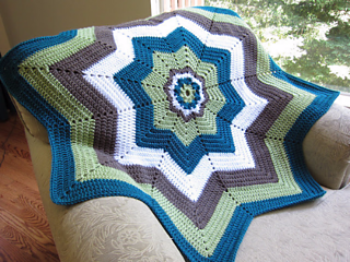 Ravelry: 8 point star crochet afghan pattern by Rockin Lola