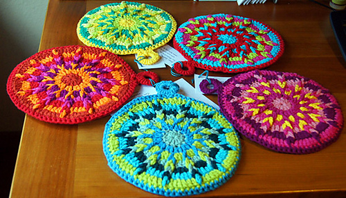 Ravelry: Kaleidoscope Hot Pads pattern by Cylinda D. Mathews
