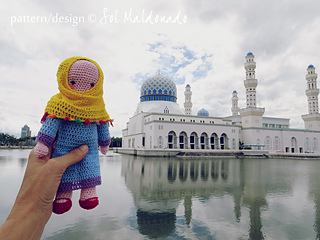 Ravelry: Muslim Doll with Islamic hijab Amigurumi pattern by Sol Maldonado