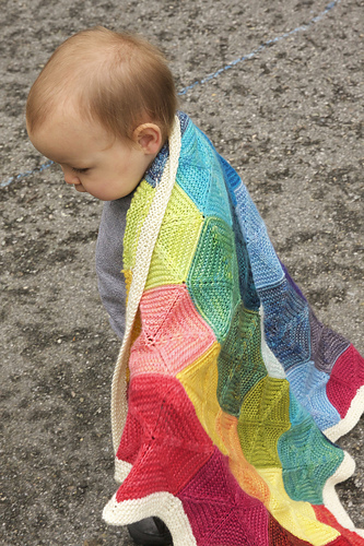 [FO] Finally finished my polygon baby blanket! I mildly messed up the ...