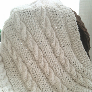 Ravelry: Cable Knit Baby Blanket Pattern pattern by LD McKenzie